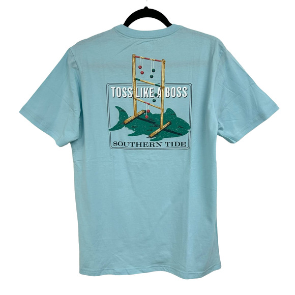 Southern Tide | Shirts | Nwt Southern Tide Wake Ladderball Blue Toss ...